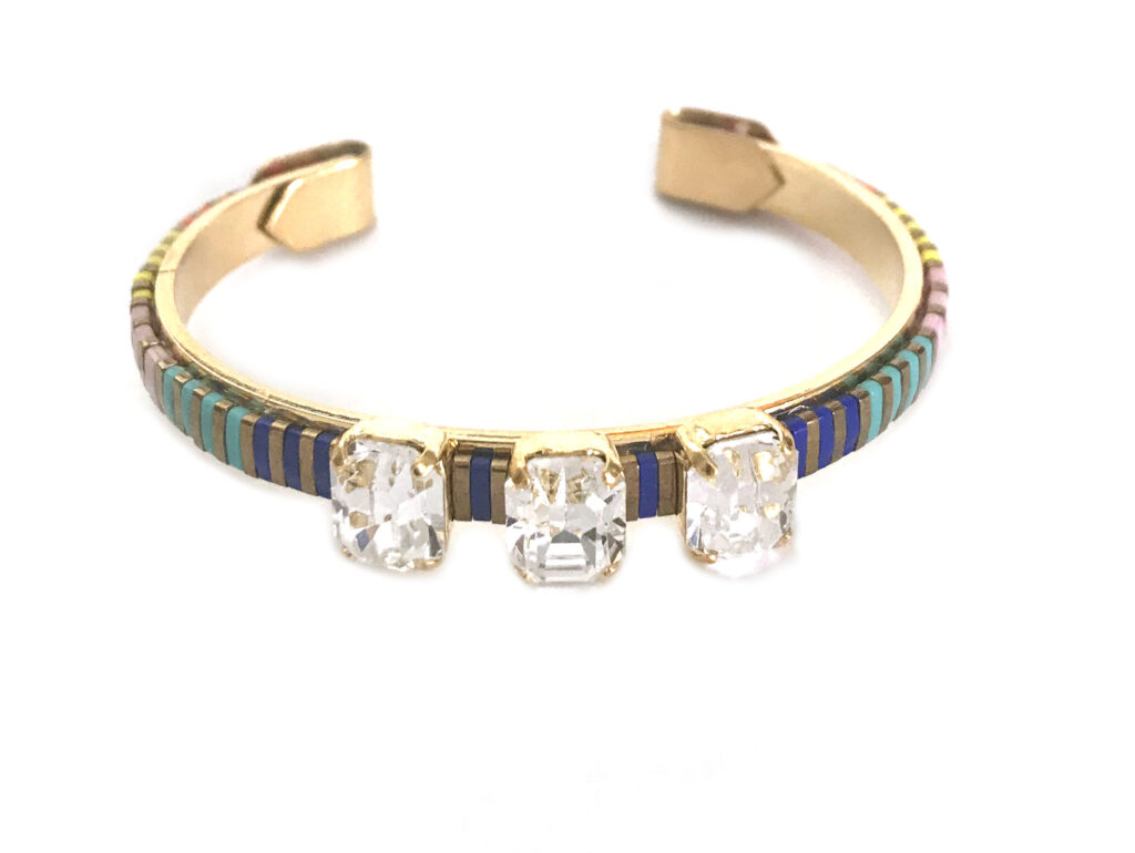 Rainbow mega crystal cuff – Sandy Hyun